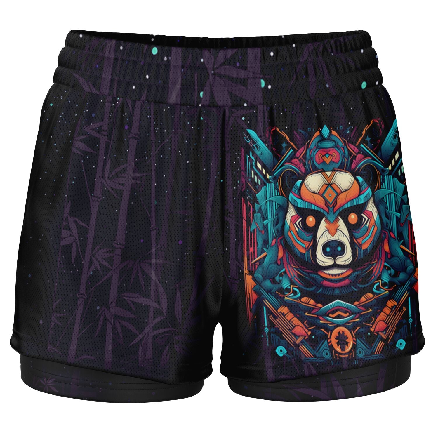 Bamboo Beats Women's 2-in-1 Shorts l-size-table { border